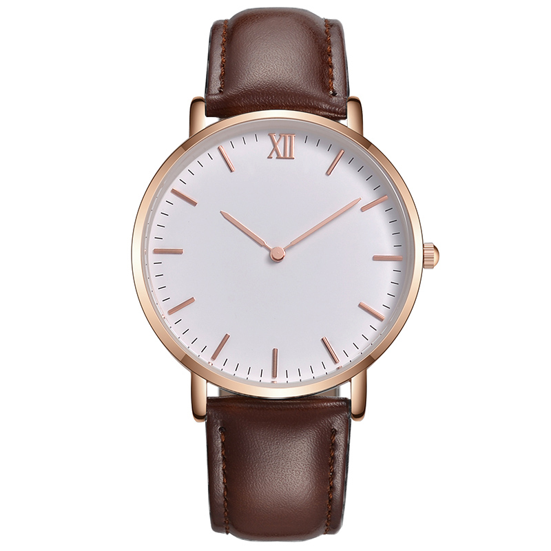 Pink Brown Grey Black Green Custom Sublimation Blank Watch Leather Watches