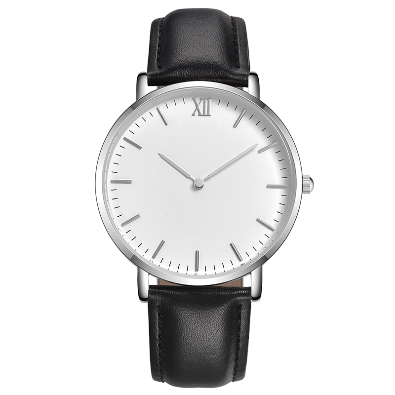 Pink Brown Grey Black Green Custom Sublimation Blank Watch Leather Watches