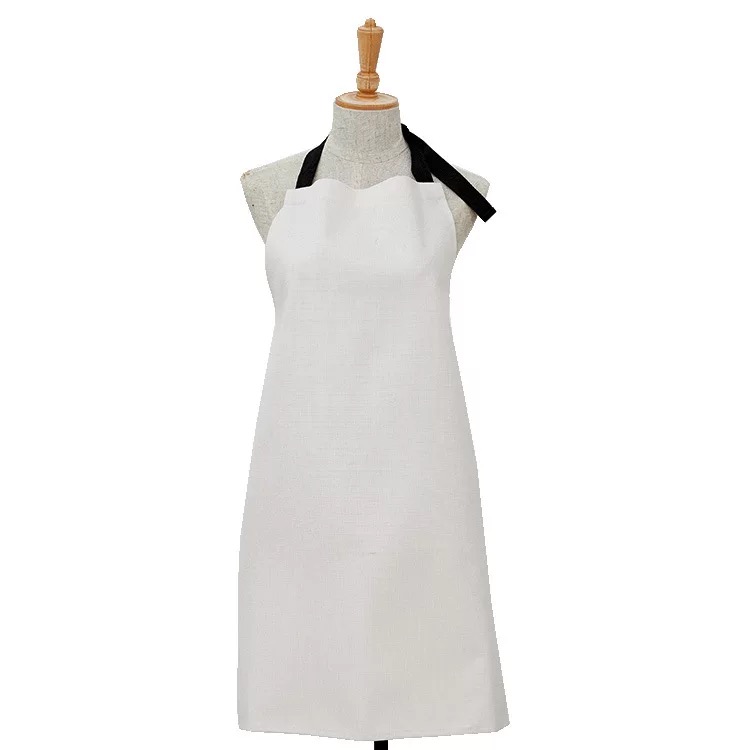 Custom Photo Blank Sublimation Linen Apron with black strip