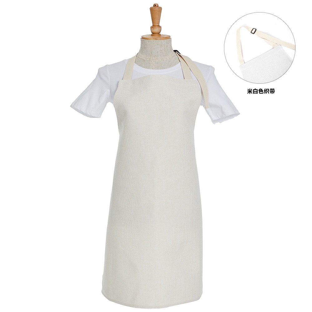 Men Women Sublimation Linen Apron Cooking Aprons