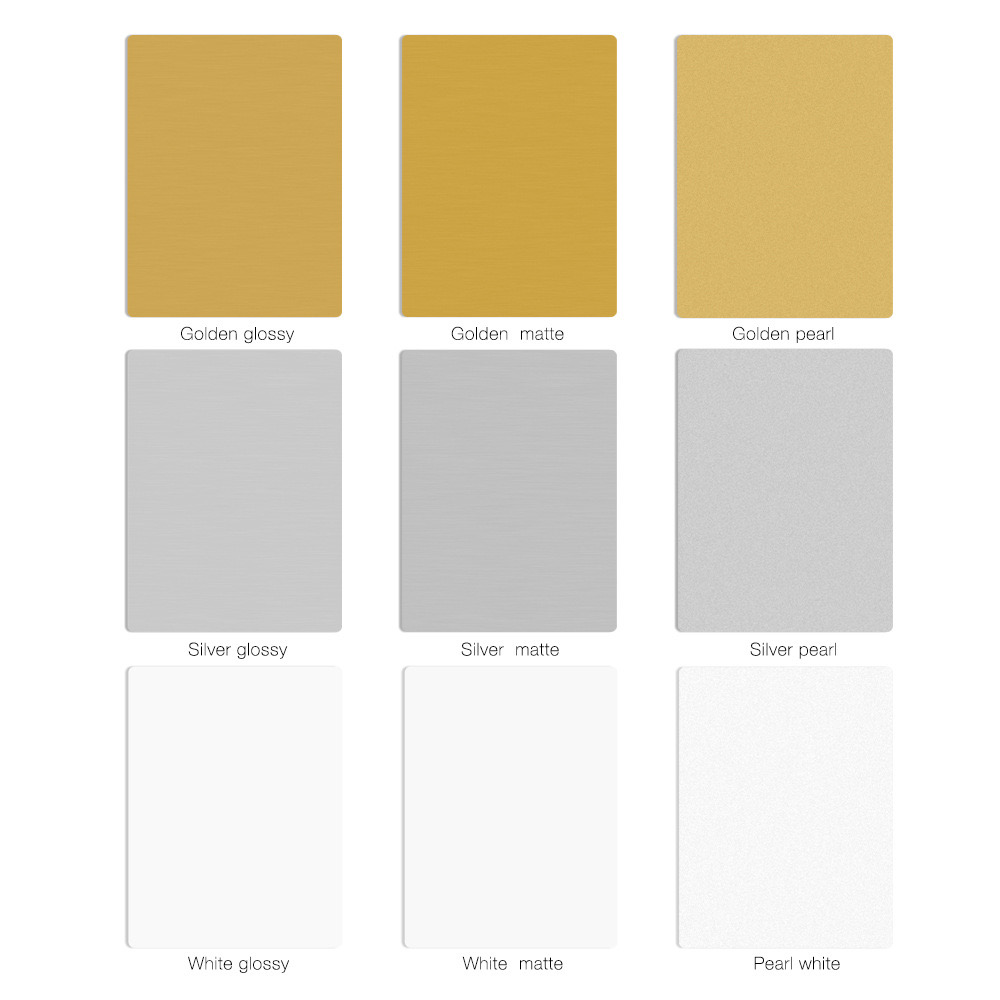 White Gold Silver Sublimation Aluminum Sheets